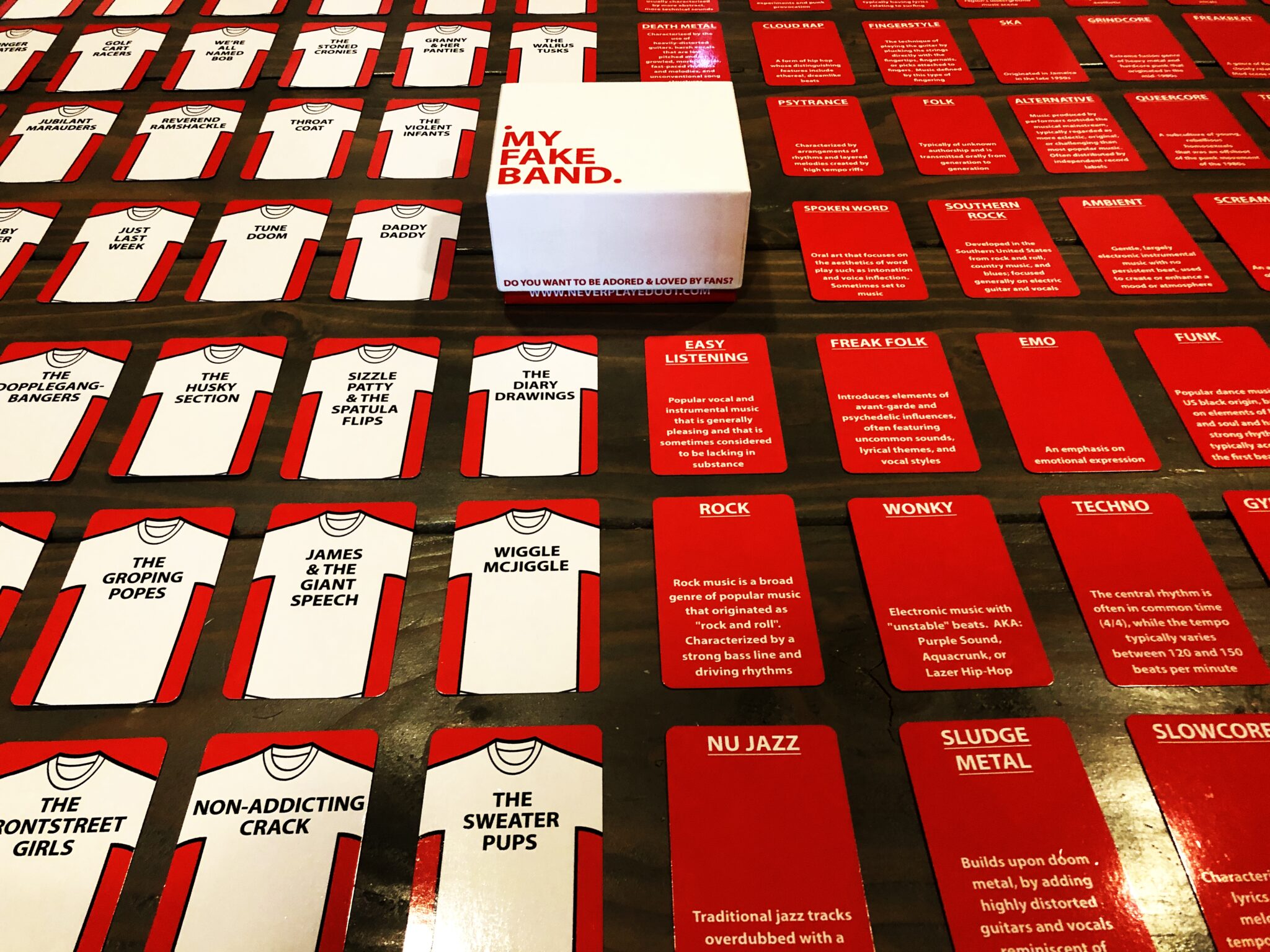 Music inspired card game, MY FAKE BAND, celebrates absurd band names ...