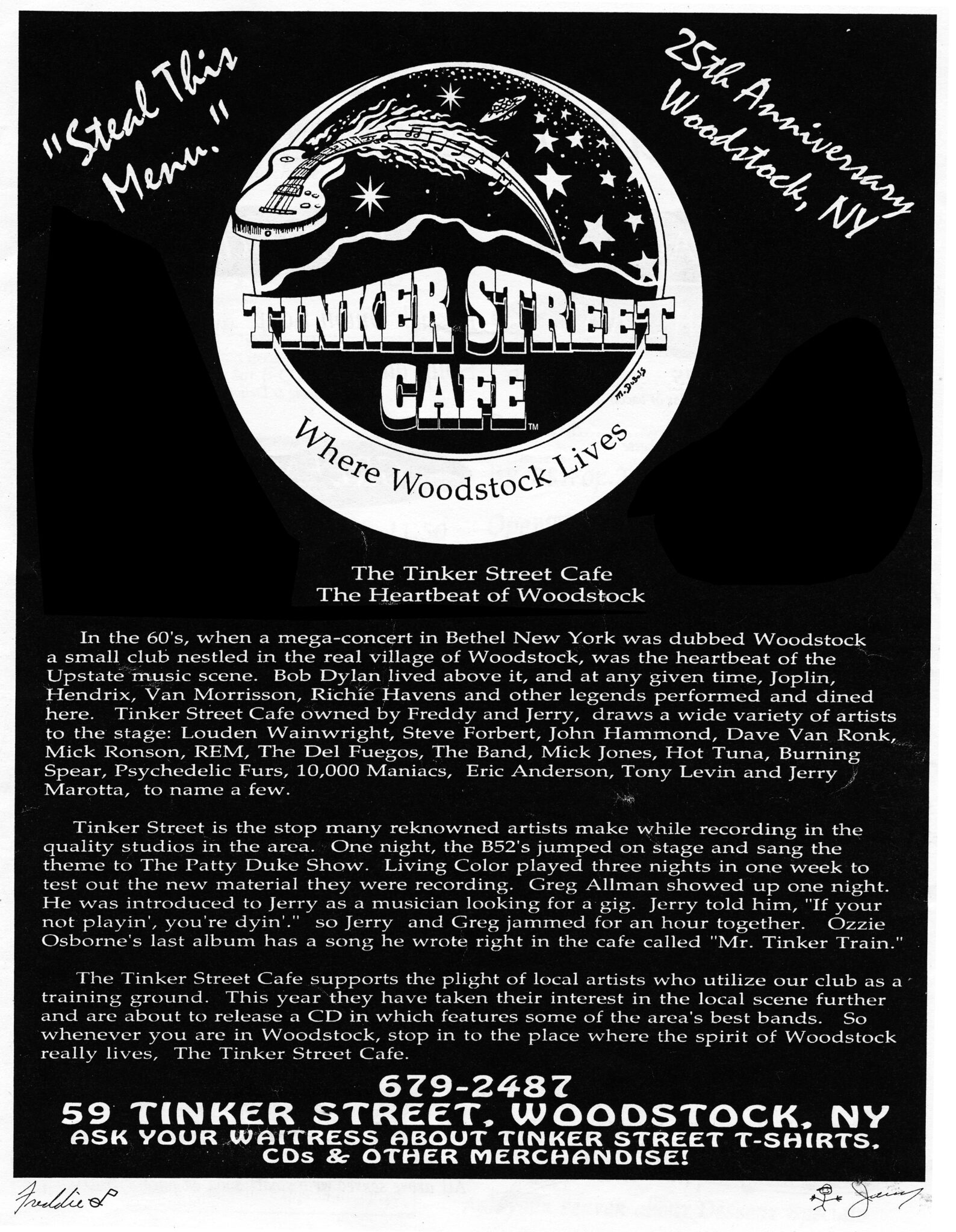 Wild Times at Woodstock’s Legendary Tinker Street Café Immortalized in ...