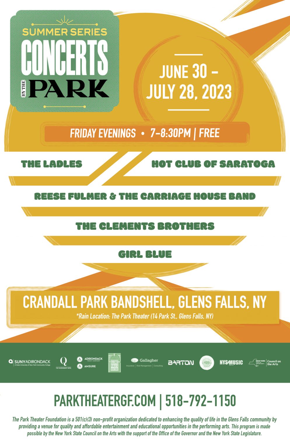 The Park Theater Foundation Shares 2023 Summer Series Concerts Lineup