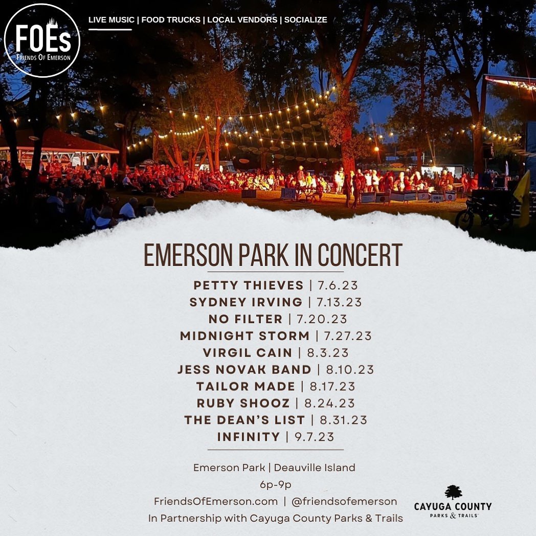 Auburn's Emerson Park to Host Summer Concert Series