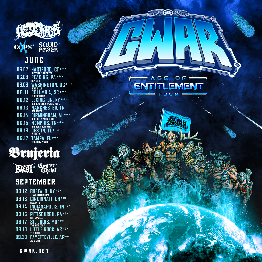 Heavy Metal Band GWAR Announces "Age of Entitlement" Tour with Stop in ...