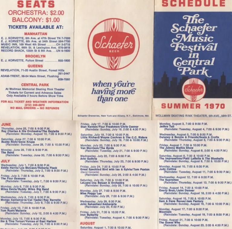 Schaefer Music Festival - Central Park's Forgotten Festival