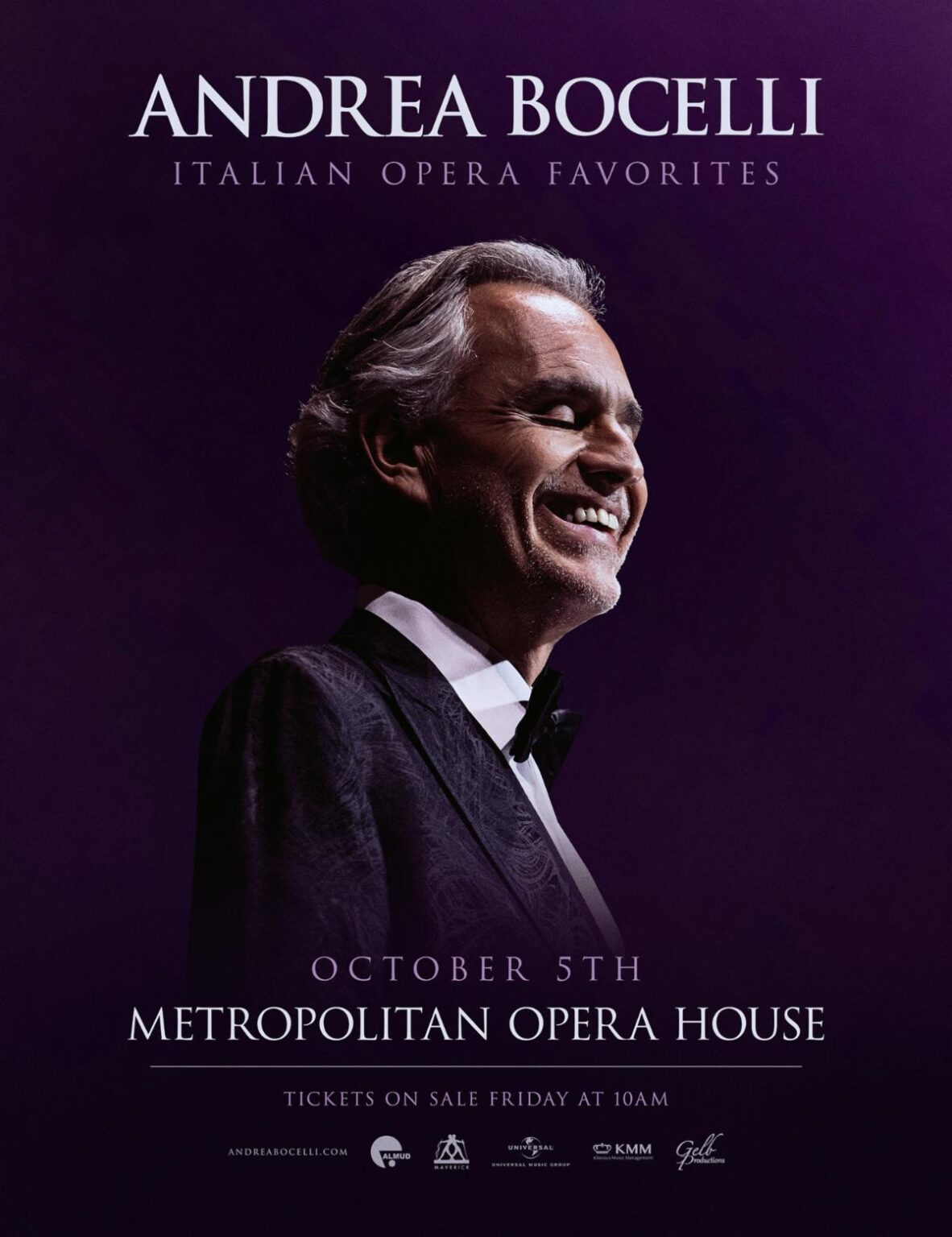 Andrea Bocelli The Met 2025 One-Night-Only