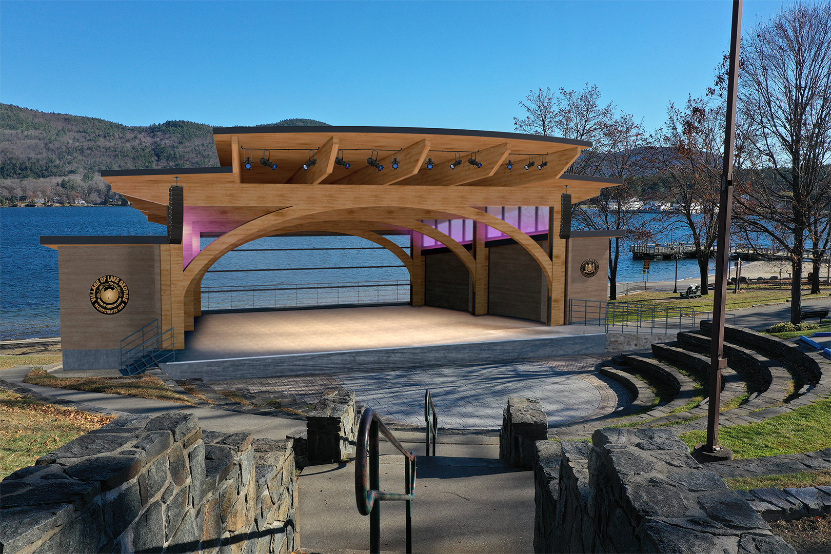 Construction Begins on Shepard Park Amphitheater in Lake George