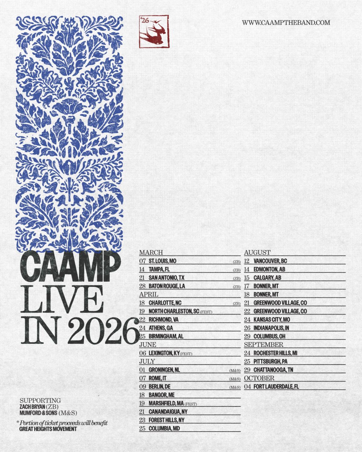 Caamp Tour Features Two New York Shows