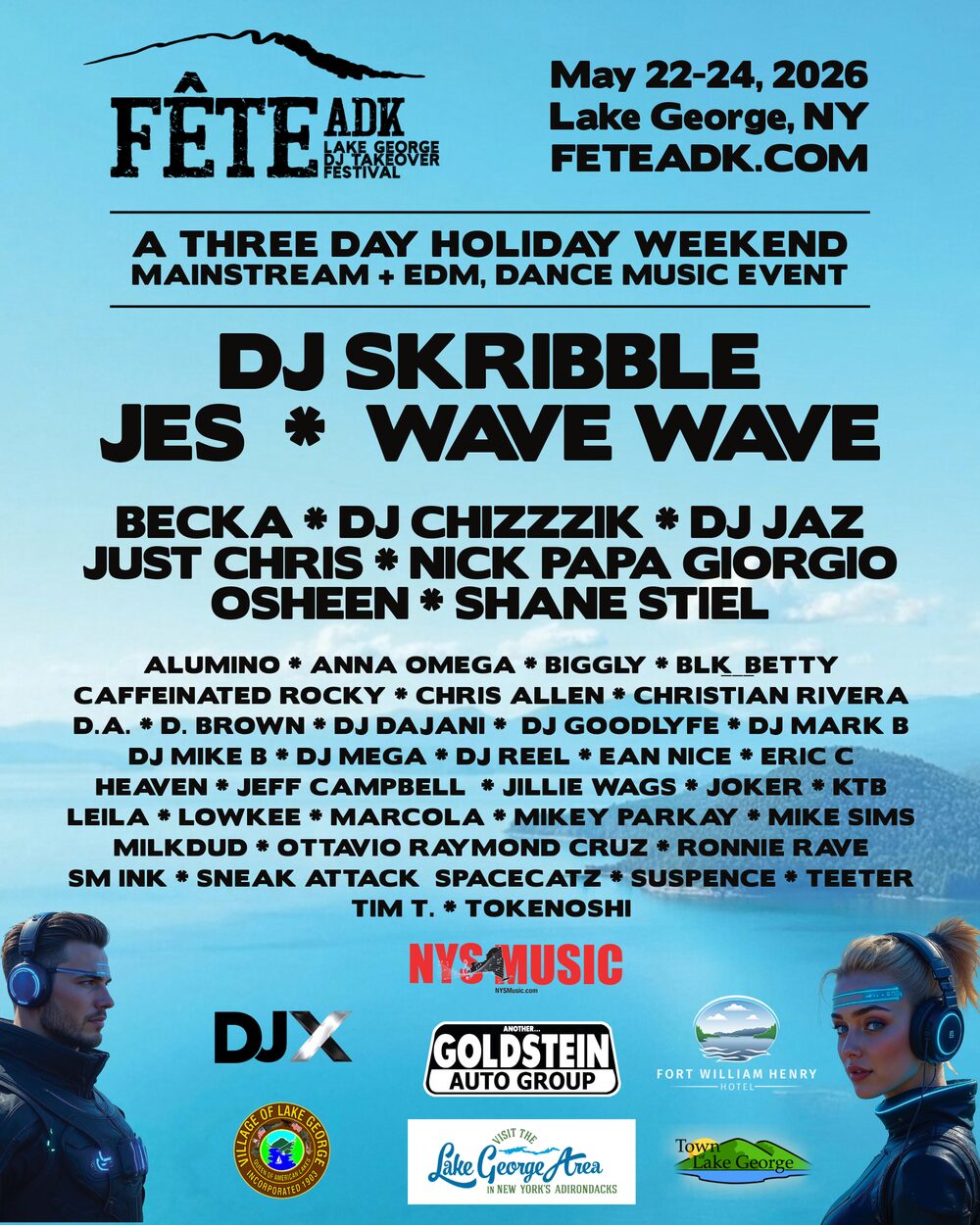 Lake George Gets Loud for DJ Takeover Festival ‘FETE ADK 26'