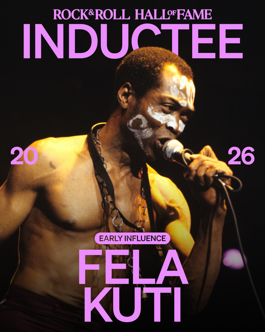 Fela Kuti First African Solo Artist Inducted to Rock and Roll Hall of Fame