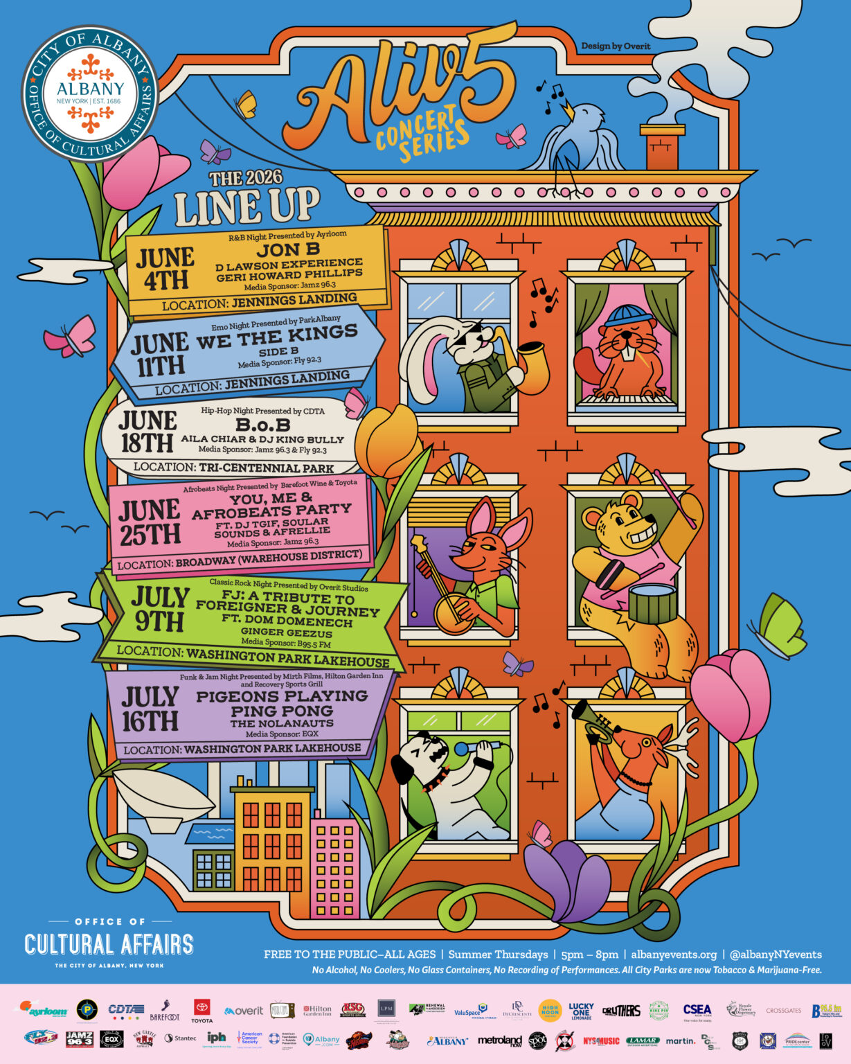 Alive at Five 2026 Lineup and Locations Announced